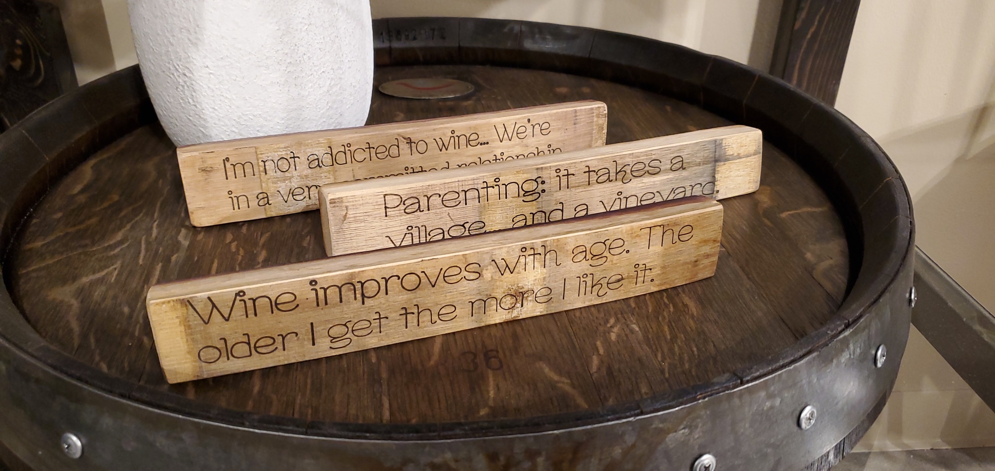 Wine and Whiskey Sign - Slim Shelf-Art • Sono Inspired